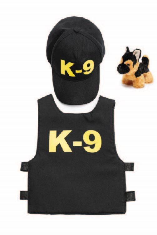 K9 Unit Police Set, Vest, Hat & Plush Puppy MD – The Painted House